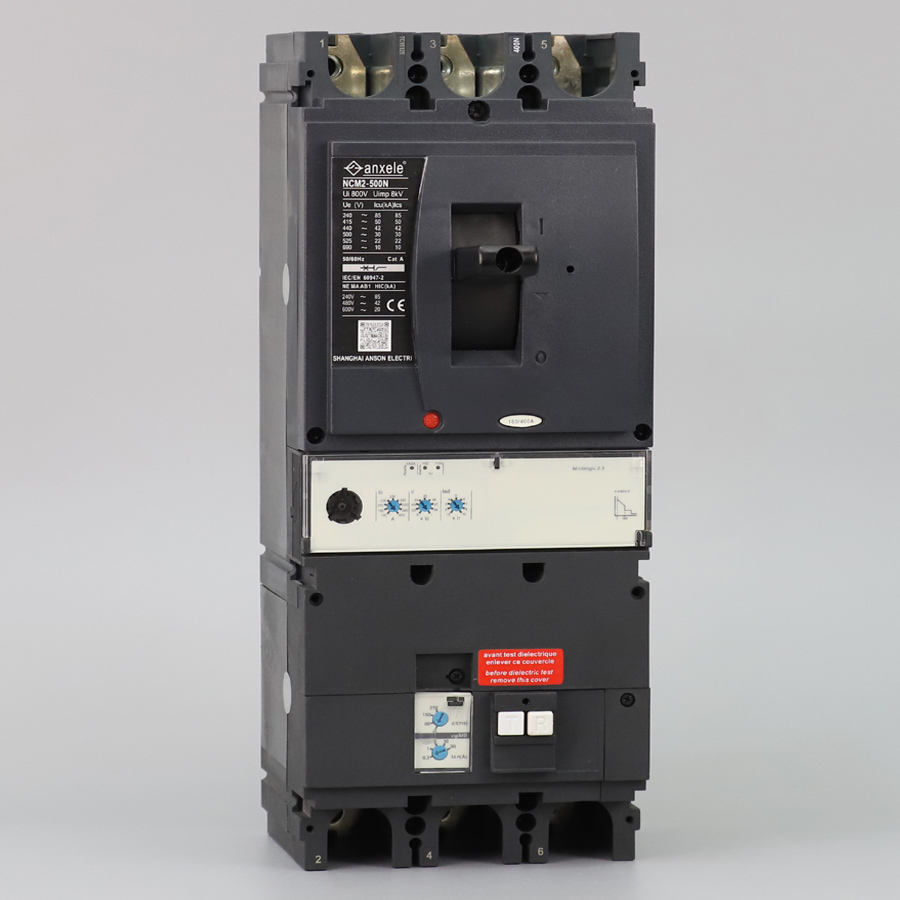 NCM2-500F 3P Circuit breaker VigiComPact , 36kA at 415VAC, MicroLogic 2 ...