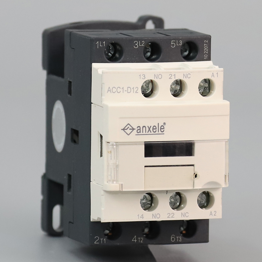ACC1-D12 contactor 3 pole 12A, 230V AC 50/60Hz | Shanghai Anson Electric Technology Co., LTD