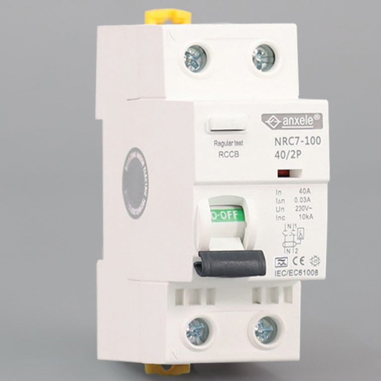 NRC7-100 2pole 6kA/10kA magnetic type RCCB RCD Maximum current16 to ...